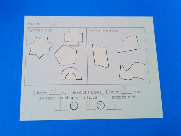 Today's Objective: Symmetry Sort (Freebie)