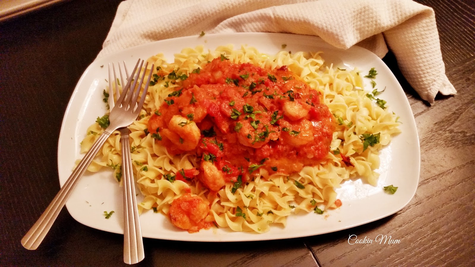 Pasta w/ Fish & Tomato Sauce