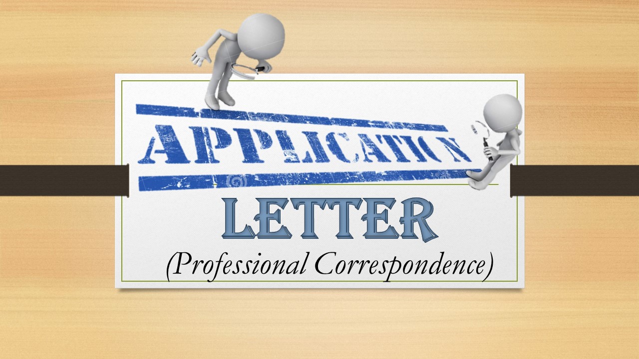 Application Letter ppt ~ StudentNiche