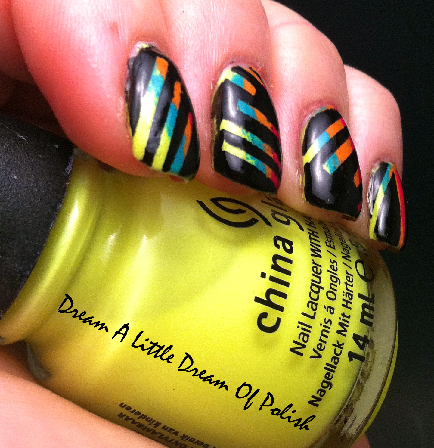 RyCoBra's Southern Nails: Starships: Black Striper Art