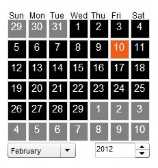 MyFlashTutorial - Free Flash Tutorial: Calendar Applications with AS 3