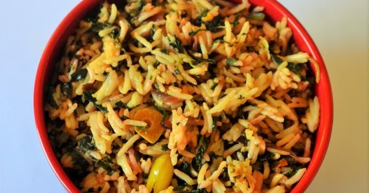 Spinach Rice Recipe | Happy's Cook