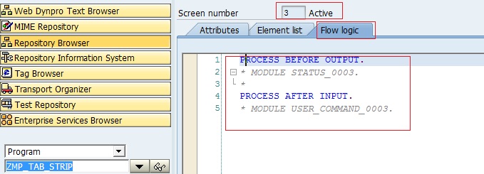 TECHSAP : Creating Tab Strip In Module Pool Program