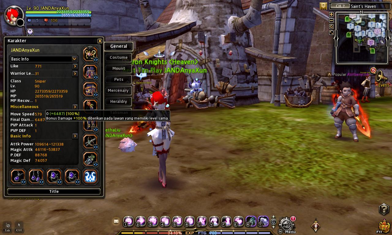 Build Sniper Final Damage Dragon Nest Indonesia by JANDAnyaXun | JfzDn