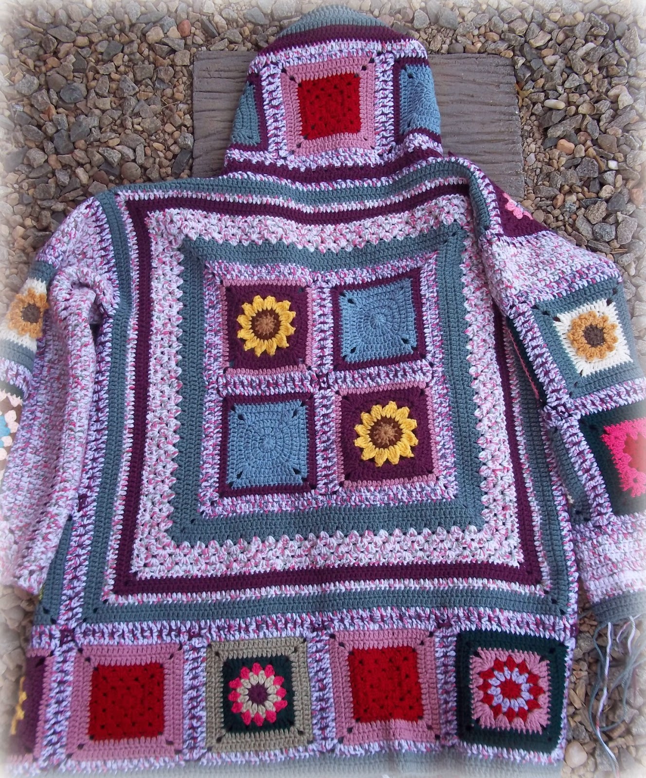 Zooty Owl's Crafty Blog: Granny Square Hippie Jacket