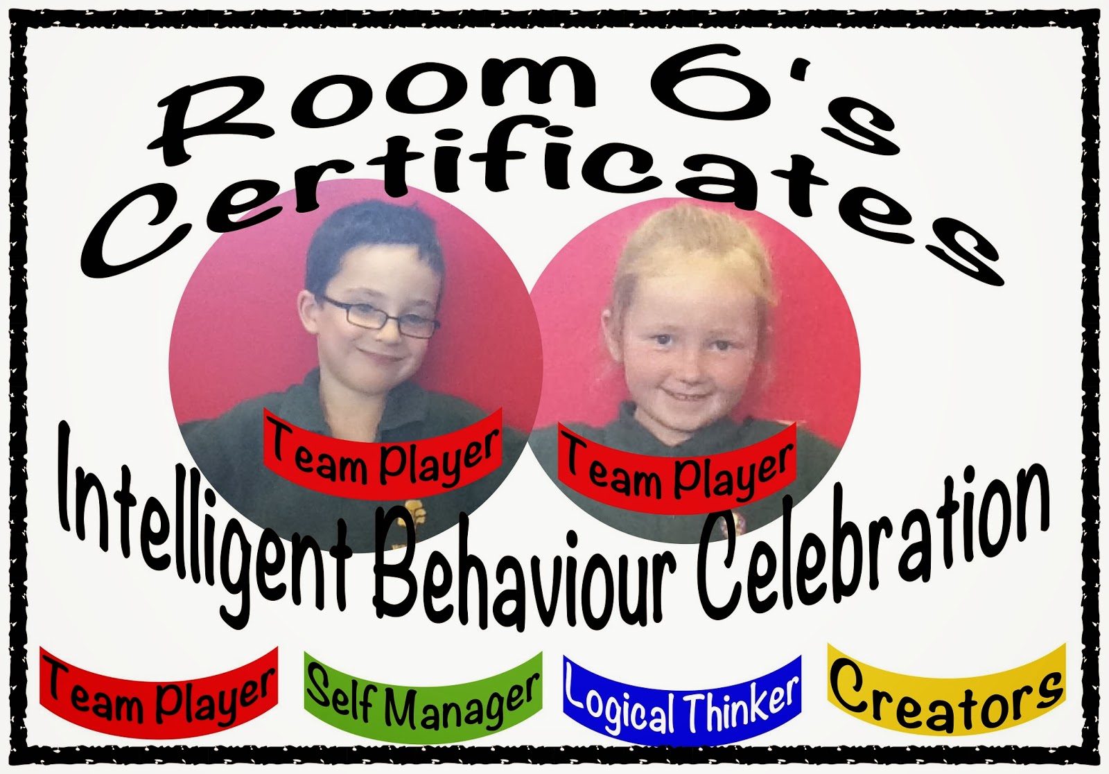 Woodend Room 6: Assembly Certificates