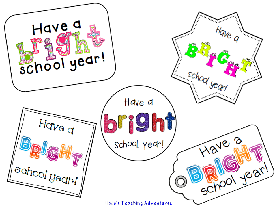 Have a BRIGHT School Year! {Fun Gift Idea!} - Hojo's Teaching