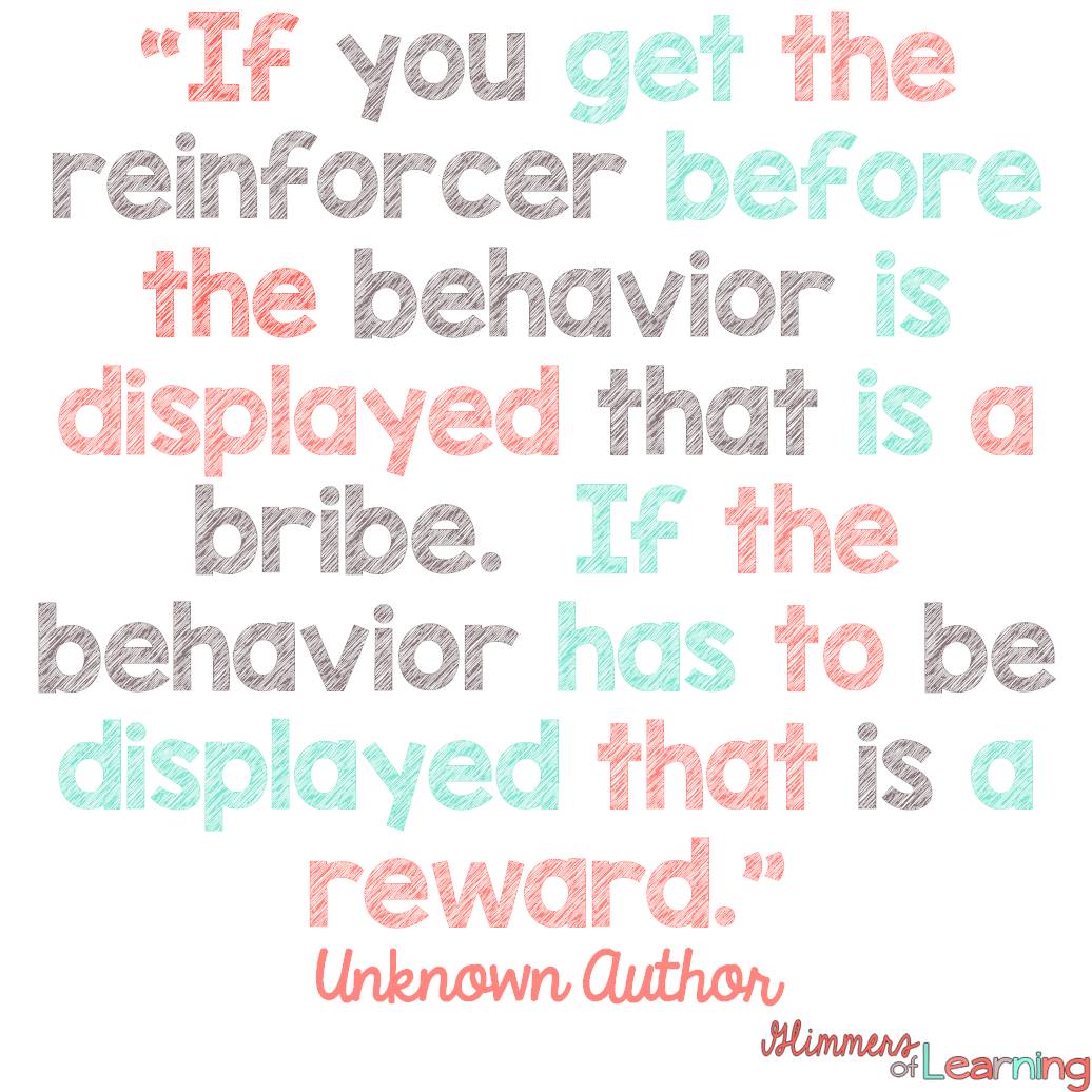Awesome Behavior Quote - Glimmers of Learning