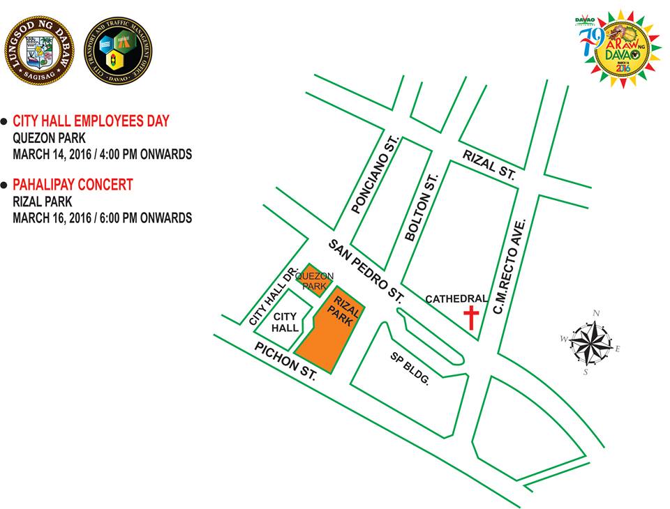 CTTMO Traffic Advisory for 79th Araw ng Dabaw 2016 Activities - Davao ...