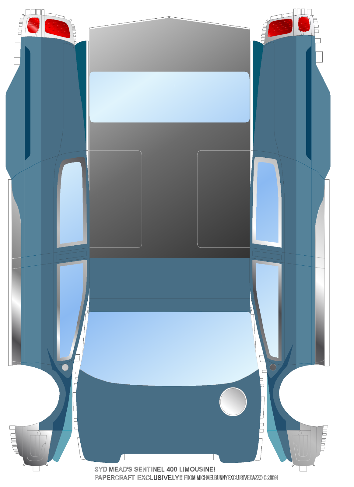 papermodelmatersexclusive's: the syd mead's new sentinel is excellent!