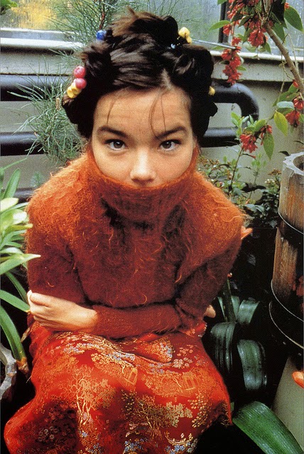 powder blue with polka dots (a hodgepodge): Style Icon: Bjork