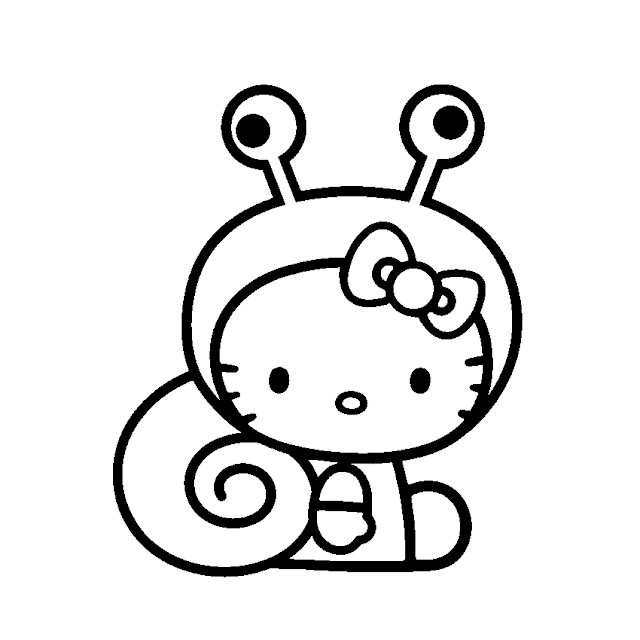 Kumpulan Mewarnai Gambar Hello Kitty - Mahir Warnai Gambar