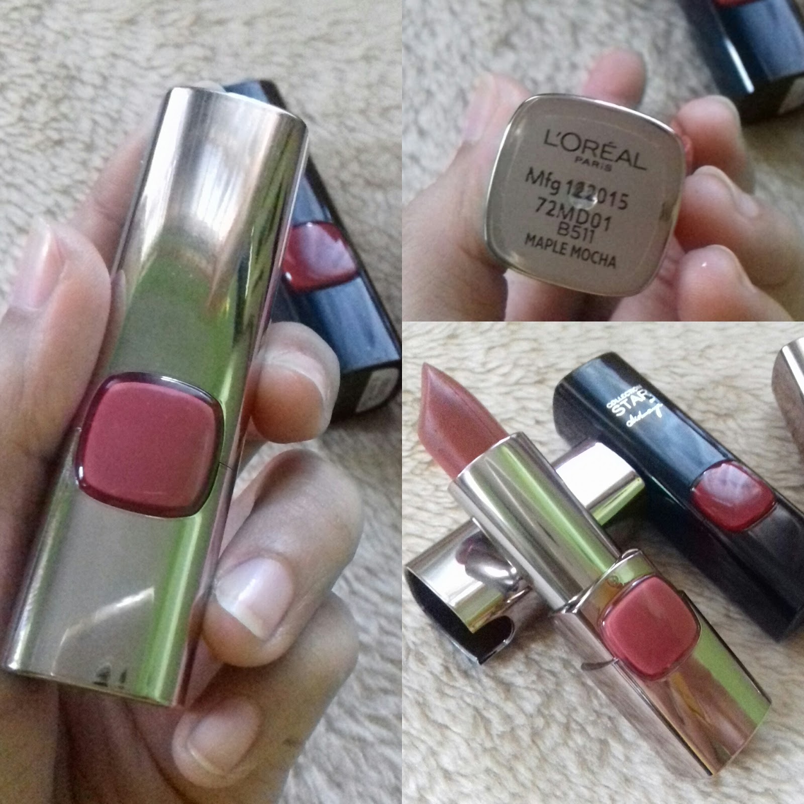 Mauvy Beauty Blog: L'OREAL Matte BEST SELLER LIPSTICK Review!!! (Maple ...
