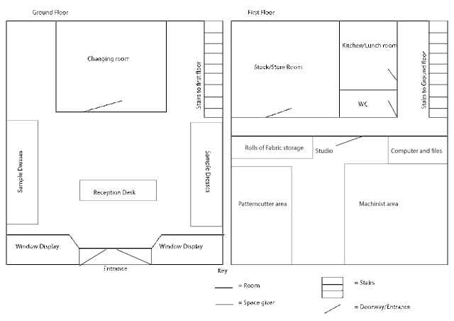 Tiffany Jane Bridal House: Shop Layout