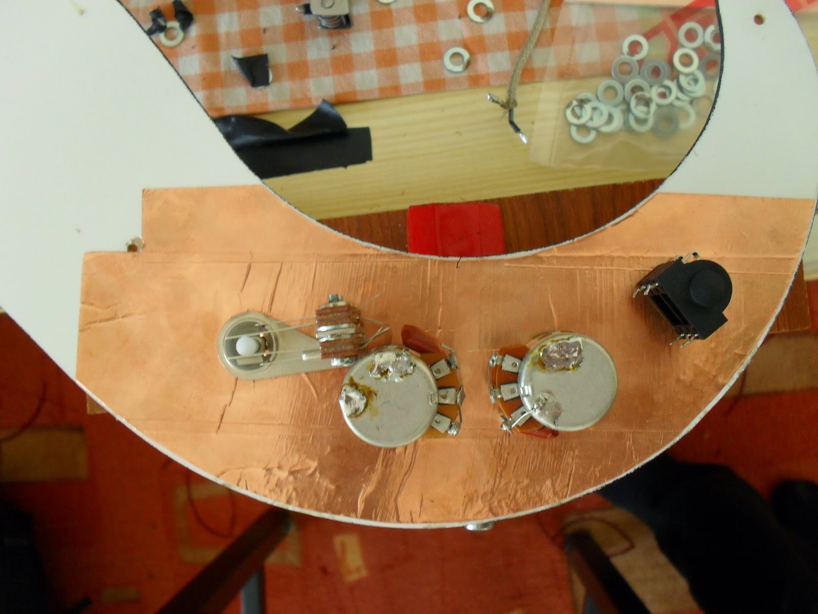 DIY electric guitar projects: Danelectro shielding and stuff