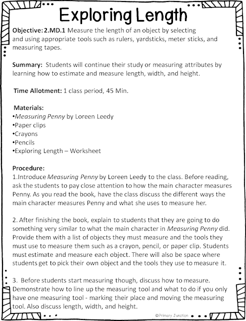 Second Grade Common Core Measurement Unit