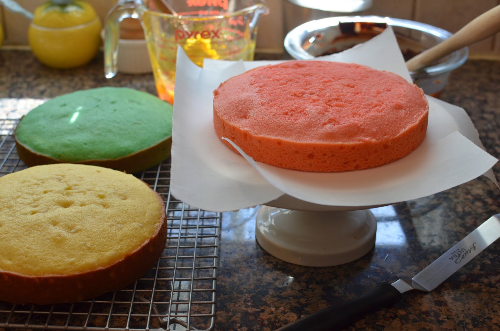 Playing with Flour: Tri-color cookie (Easter) cake