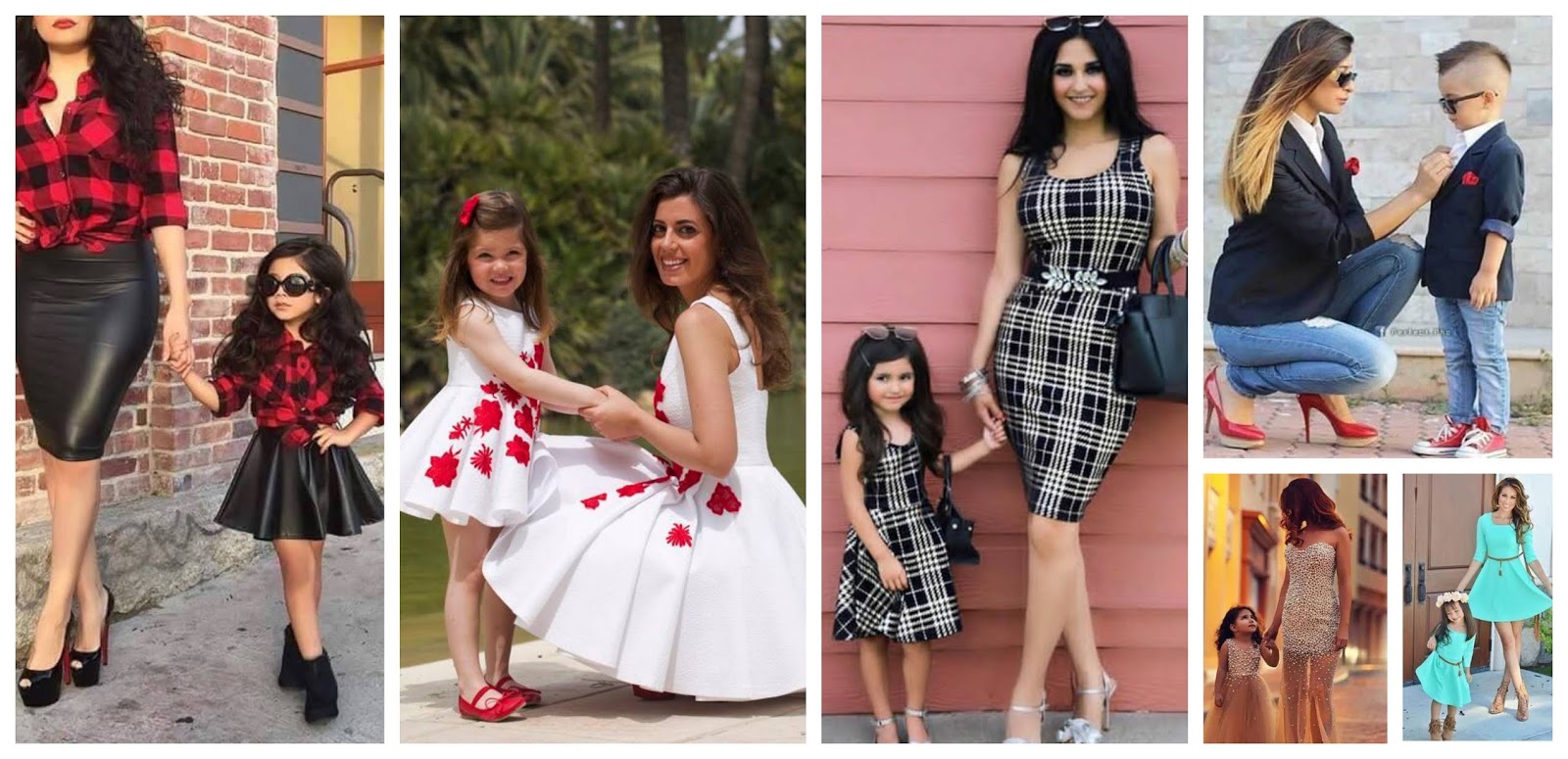 11 Outfits de moda para madres e hijos pequeños ~ Belleza y Peinados