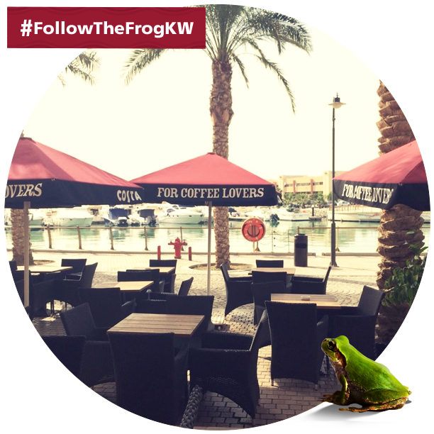 Life in Kuwait Blog: Follow the Frog - Get free Coffee