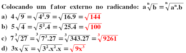 MATEMÁTICA SERIADA: ESTUDO DE RADICAIS
