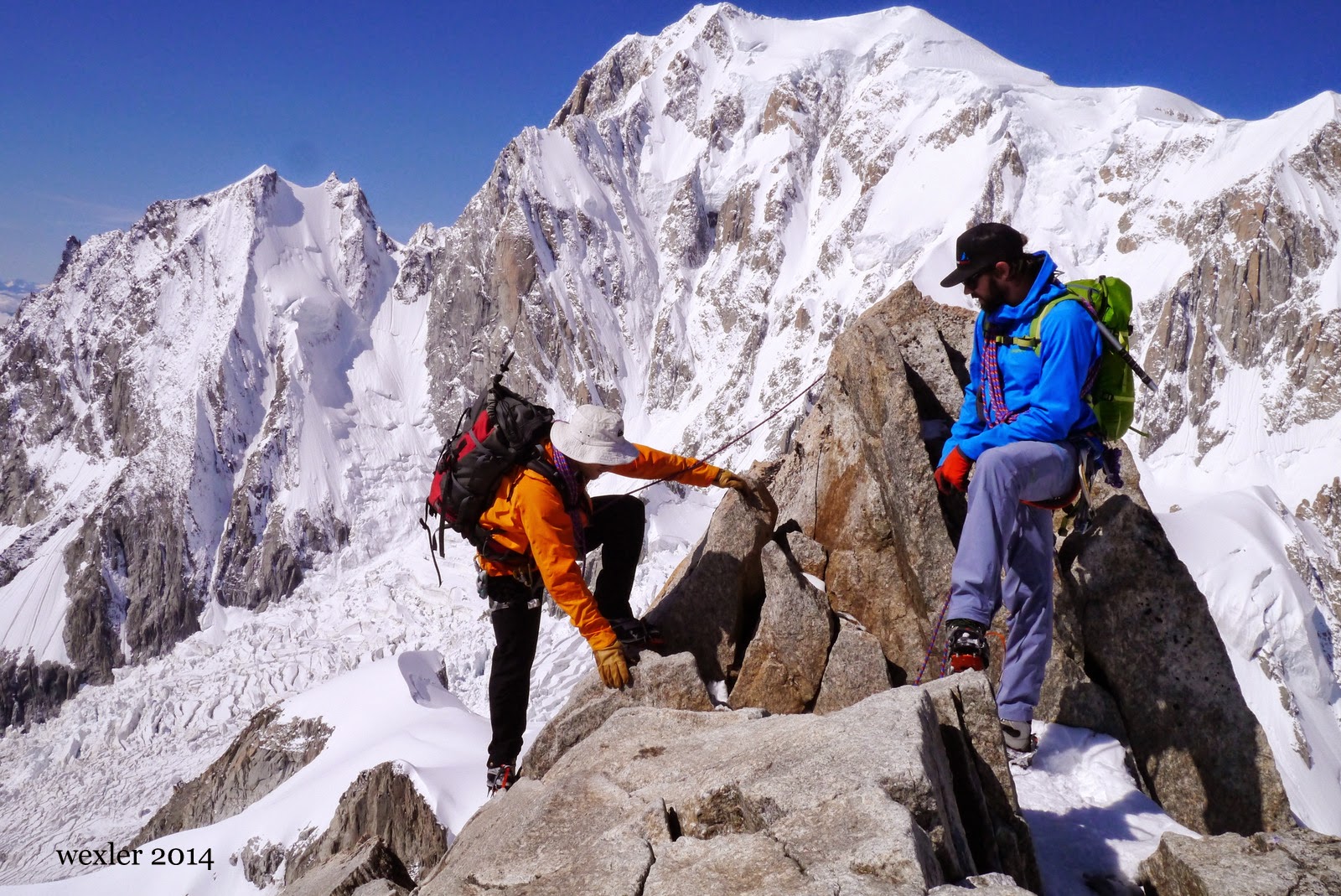 Climbing the Tour Ronde and the Entreves Traverse - Global Alpine