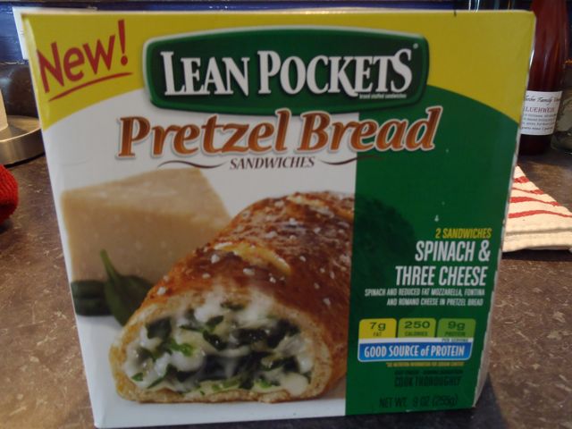 Kj's Food Review: Lean Pockets Pretzel Breads Spinach & Three Cheese ...