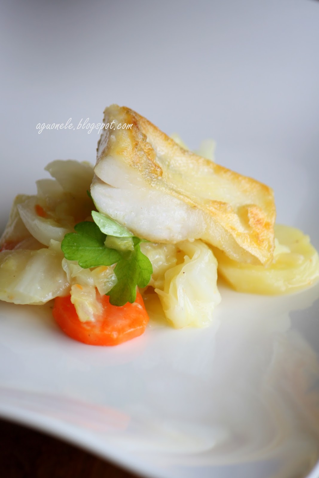 aguonėlė: Starkis su garuos troškintomis daržovėmis