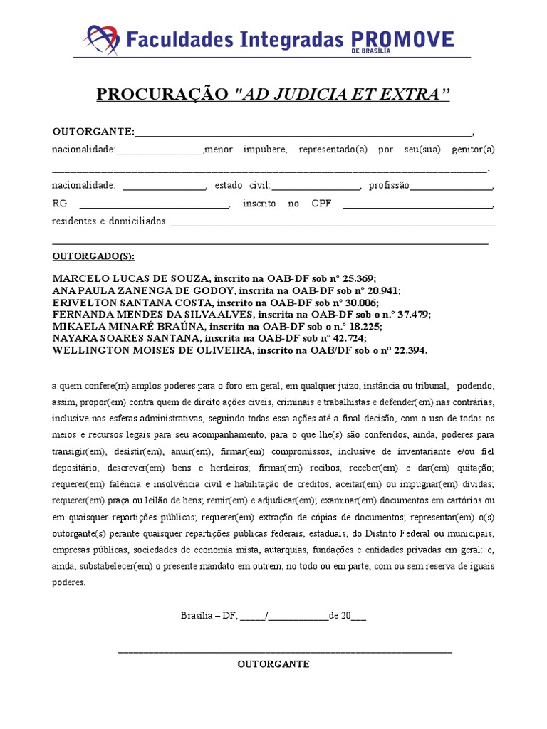 Modelo De Procuracao Geral