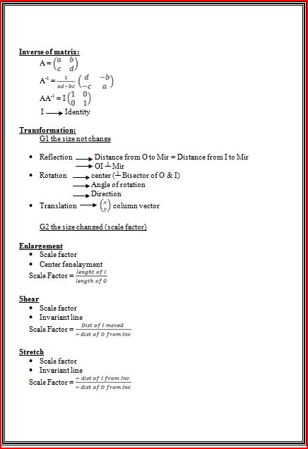 IGCSE Easy Revise: Maths All Formulas Needed for IGCSE