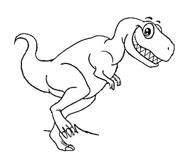 Cartoon Dinosaur Coloring Pages - Cartoon Coloring Pages