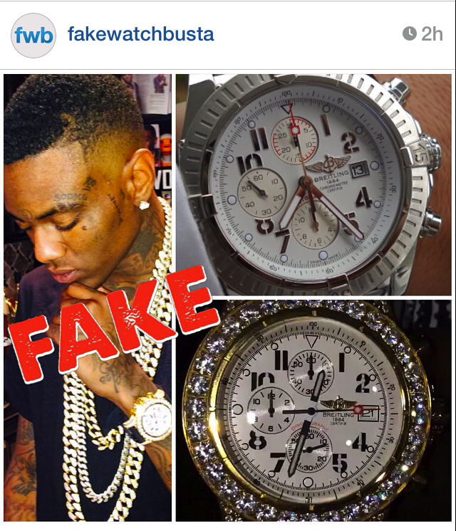 AjehGist: Fake Watch Buster busts Soulja Boy stunting with a fake watch