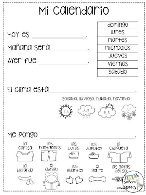 Señora Speedy: Calendar Time in the Elementary Spanish Classroom Part Two