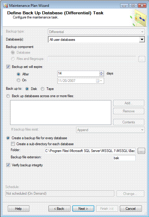Crear un plan de mantenimiento de base de datos de SQL Server ...
