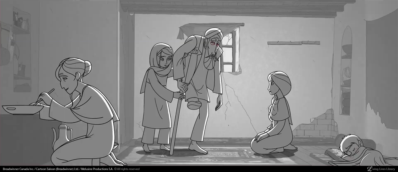 Living Lines Library: The Breadwinner (2017) - Concept & Production Art