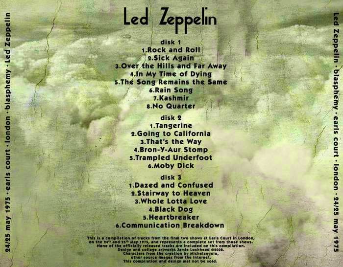 Led Zeppelin Bootlegs: Led Zeppelin - Blasphemy (1975) FLAC