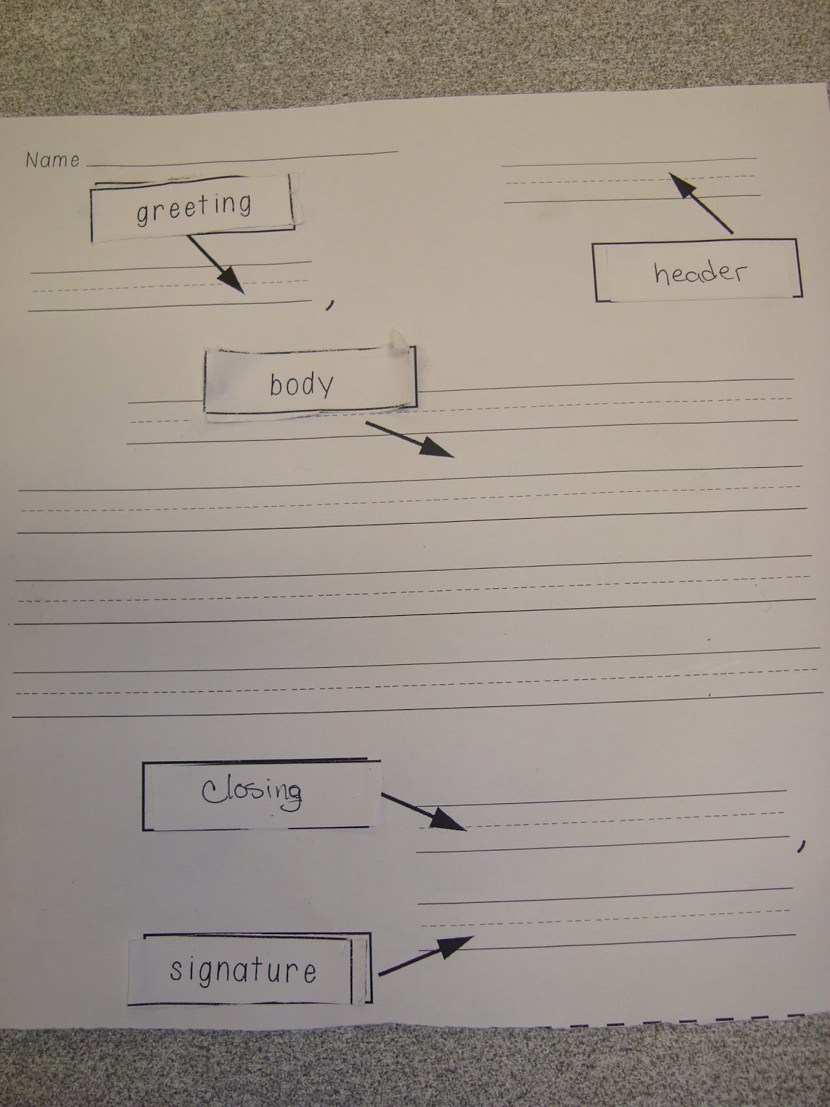 Mrs. Kelly's First Grade Class: Letter Writing