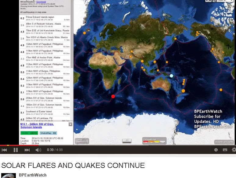 Continuing solar flares and earthquakes ~ Marinduque Rising
