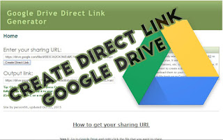 CARA MENGGUNAKAN GOOGLE DIRECT LINK GENERATOR - MrTchatto