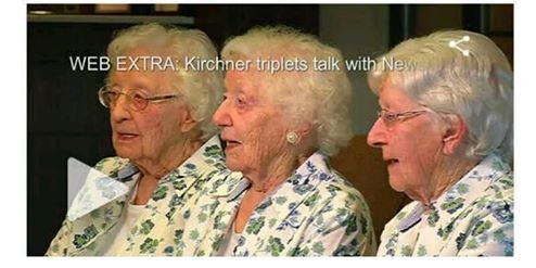 Oldest Triplets in US Celebrates 95th Birthday