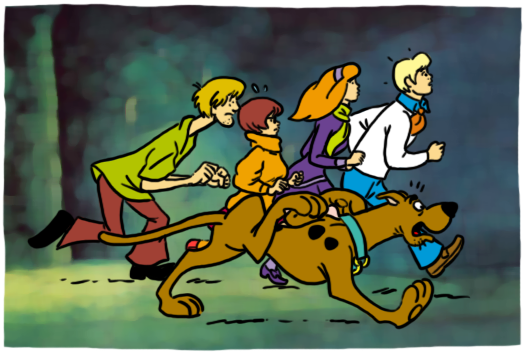 Scooby Doo Gang Running