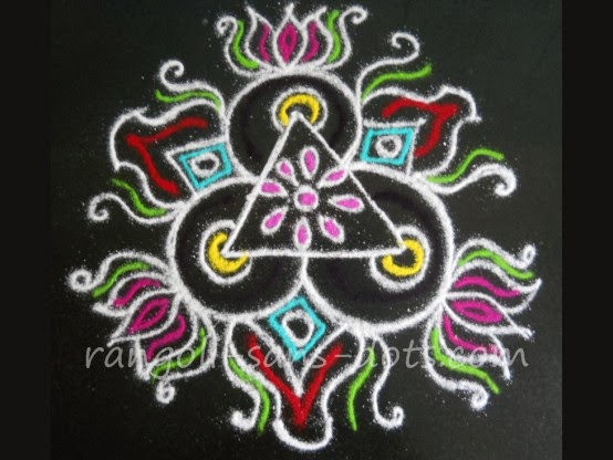 Easy rangoli for beginners 2