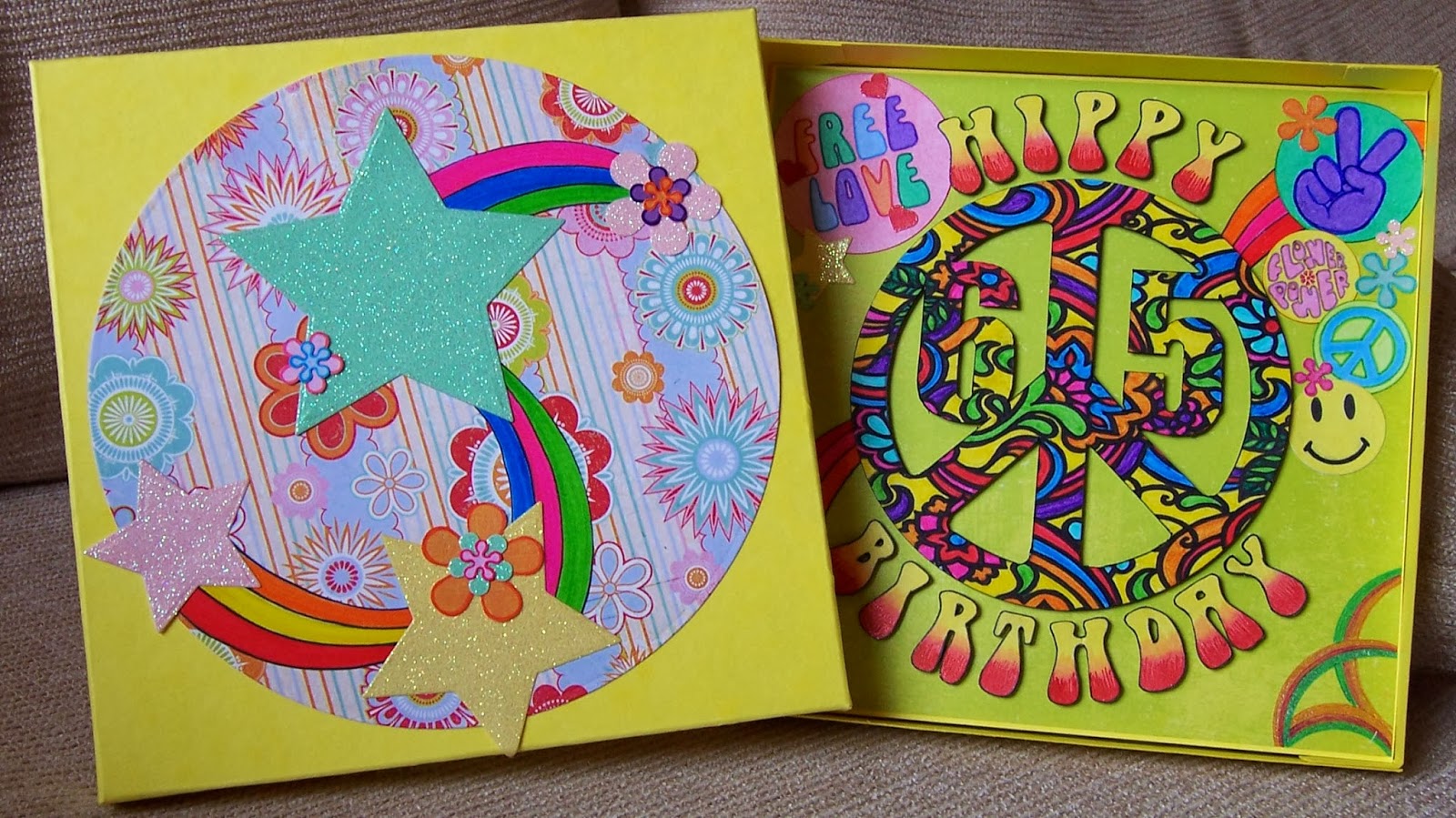 Whitch Craft: Hippie 65th Birthday Card