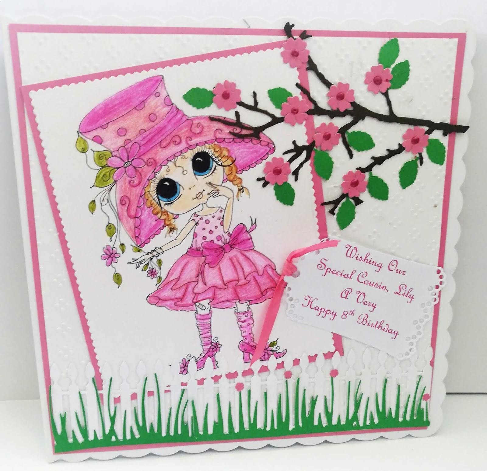 Cards Made By Beckie Little Girl Birthday Card Cards Made By Beckie Little Girl Birthday Card