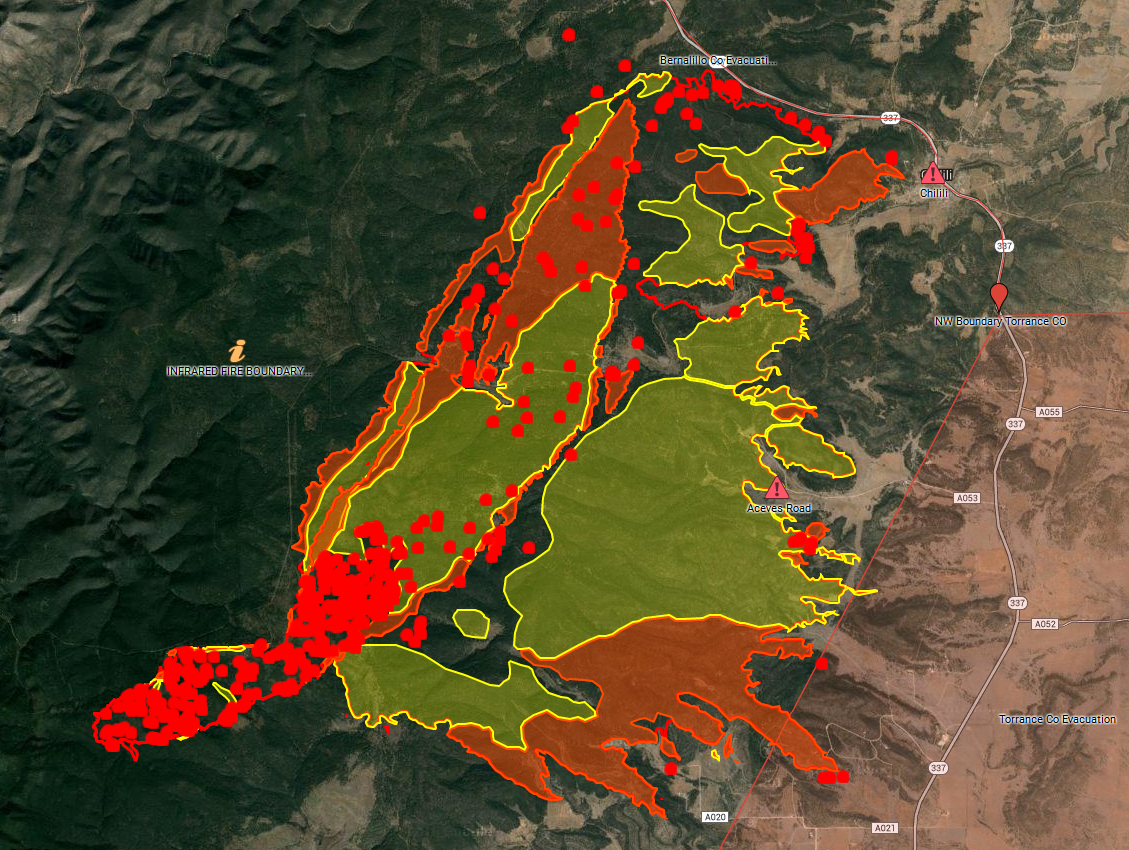 Marc Valdez Weblog: Update 1 On Doghead Fire Perimeter Map