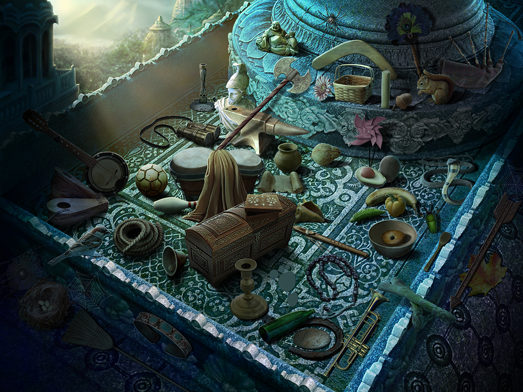 My palete: hidden object game backgrounds