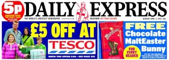 Tabloid Watch: An advert for an advert