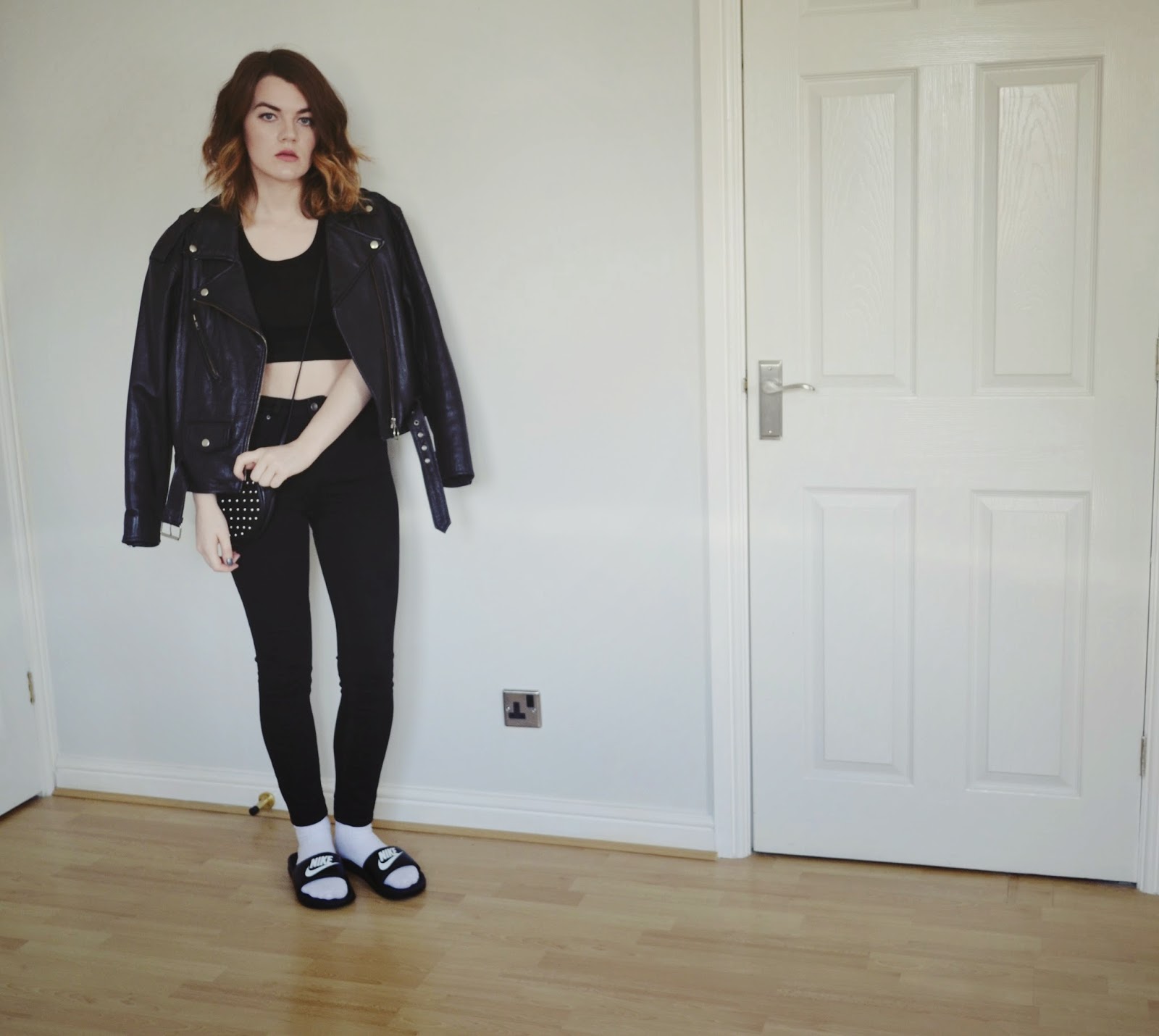 Georgie On The Wall Styling Nike Benassi Slidessliders