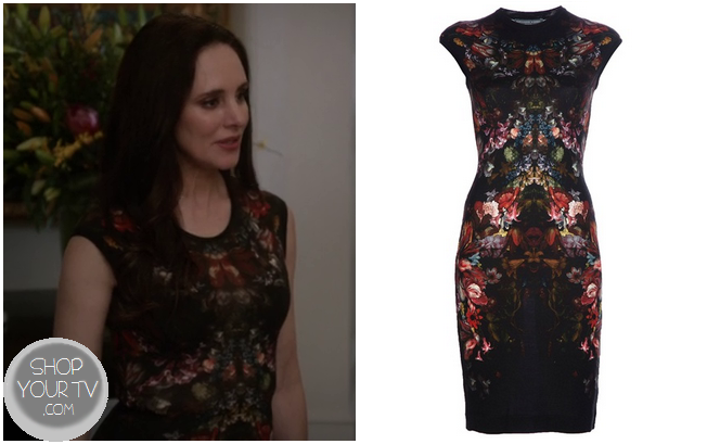 Revenge: Season 2 Episode 19 Victoria's Multicolored Dark Floral Dress ...