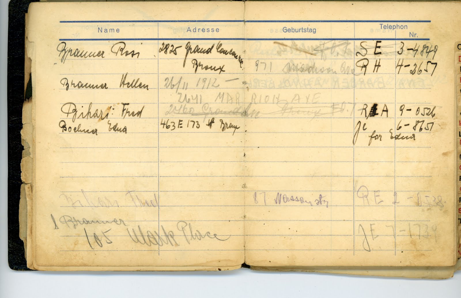 Letters: An Old Address Book