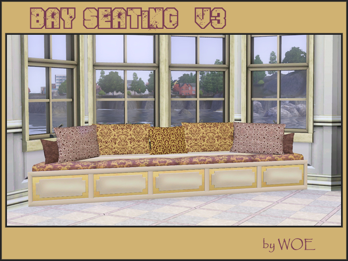 My Sims 3 Blog: Sitting In Landscapes: Bay Window Seating by WOE